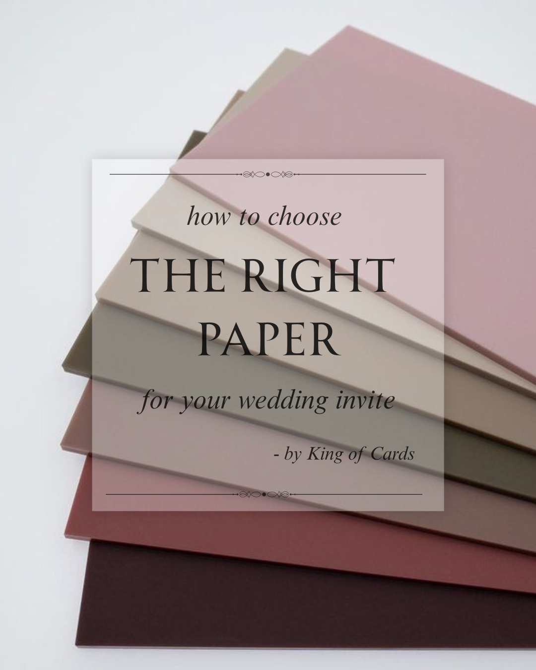 How Paper Quality Affects Your Wedding Card Design – King of Cards