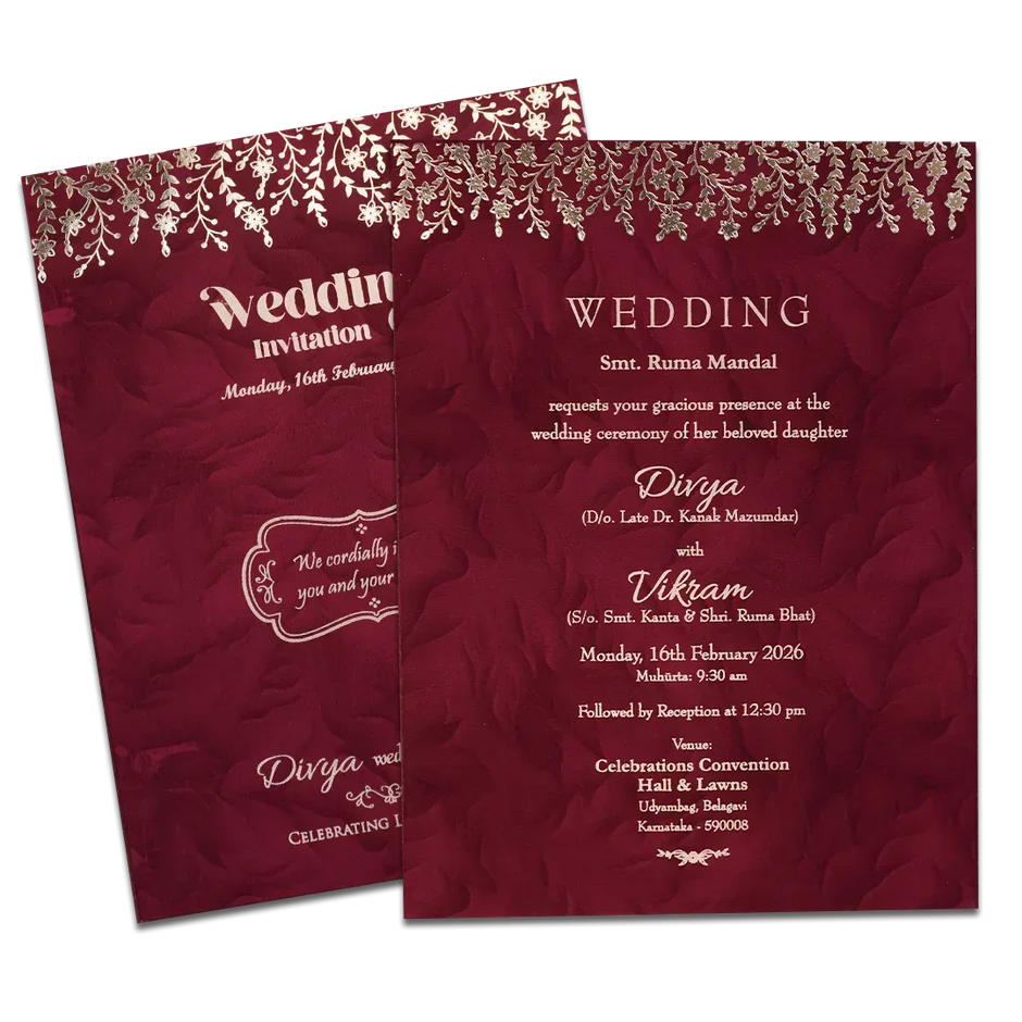 Floral Wedding Invitations | 4000+ Design – King of Cards