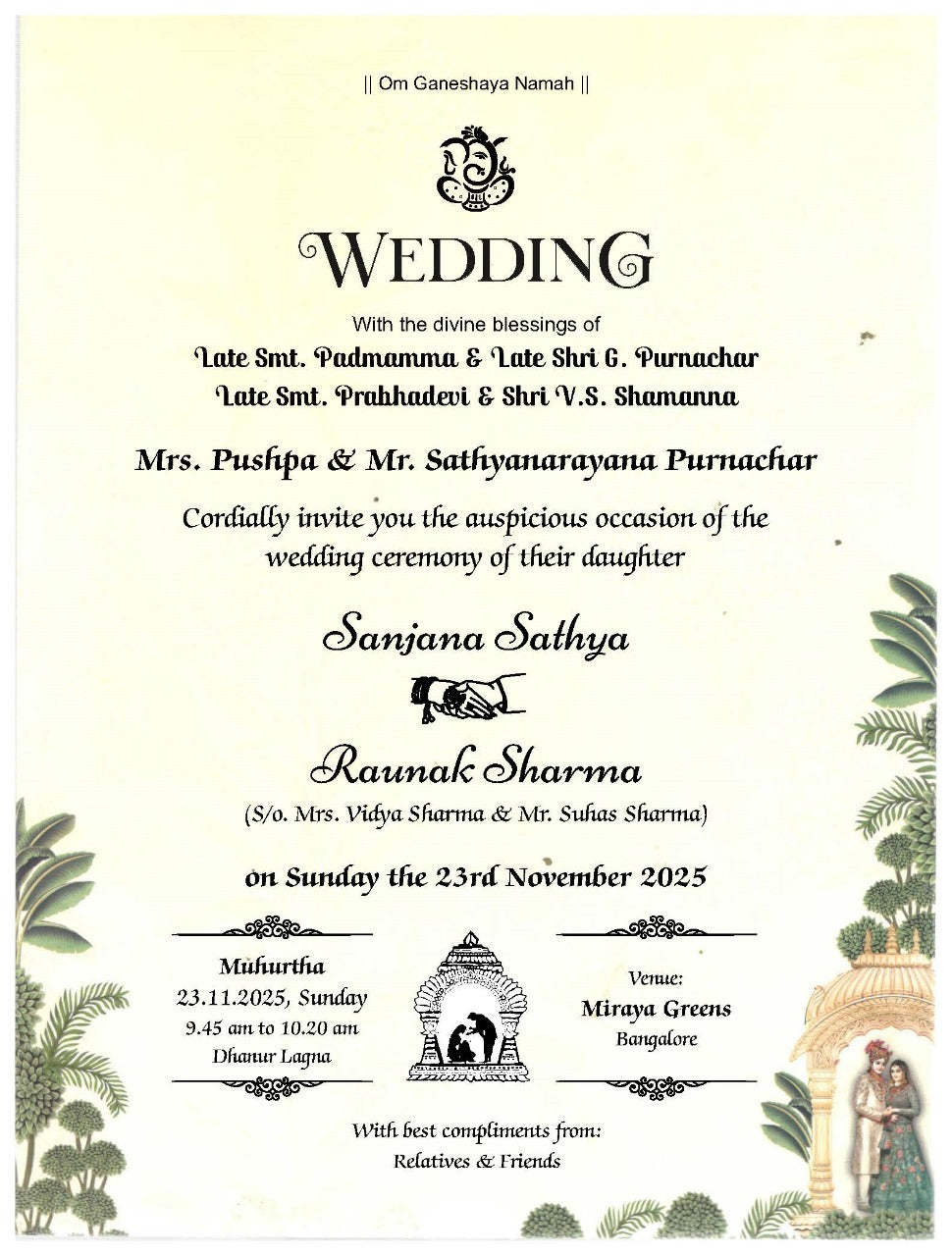 English Wedding Card Template Ideas-King of Cards