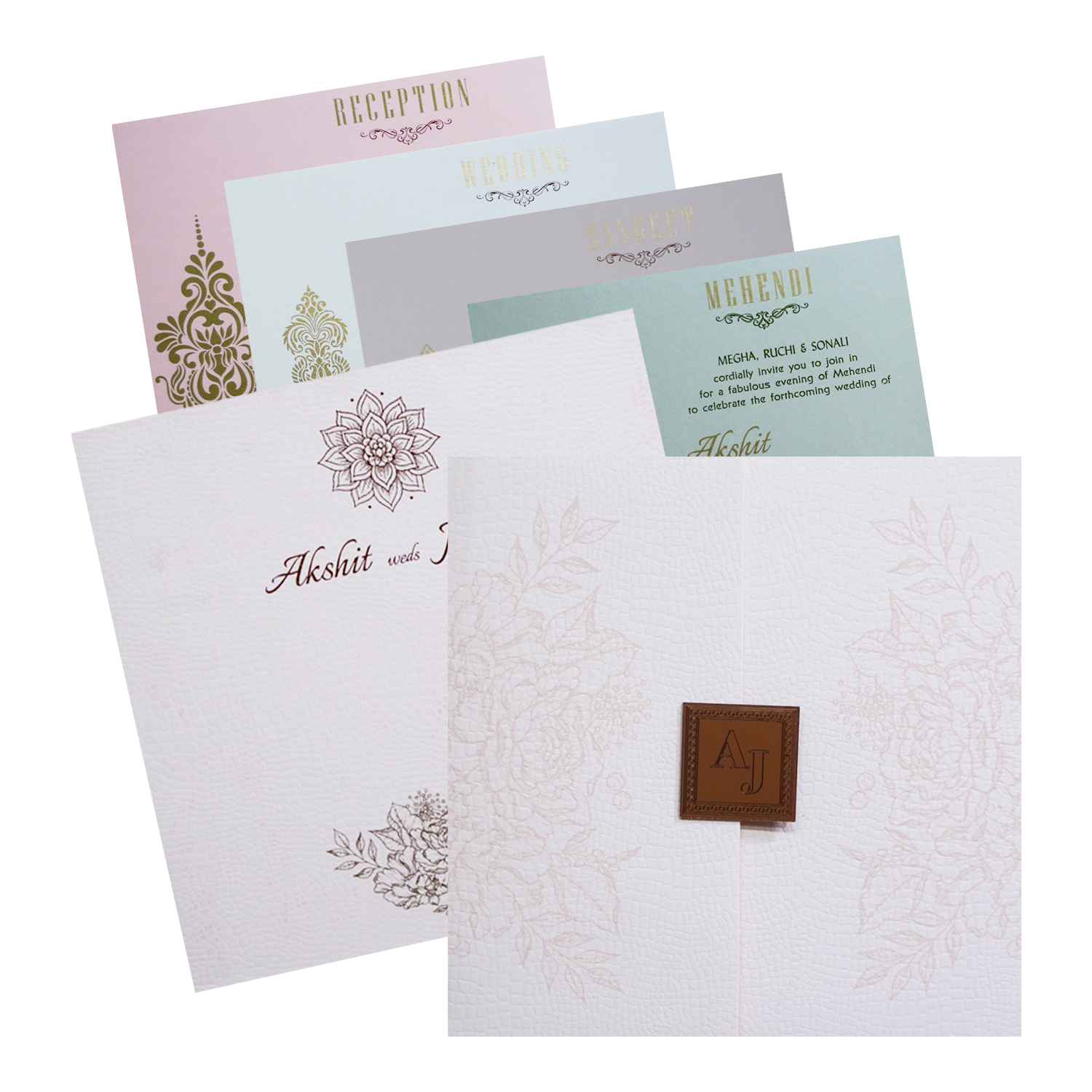Light Pale Pink Wedding Card – King of Cards