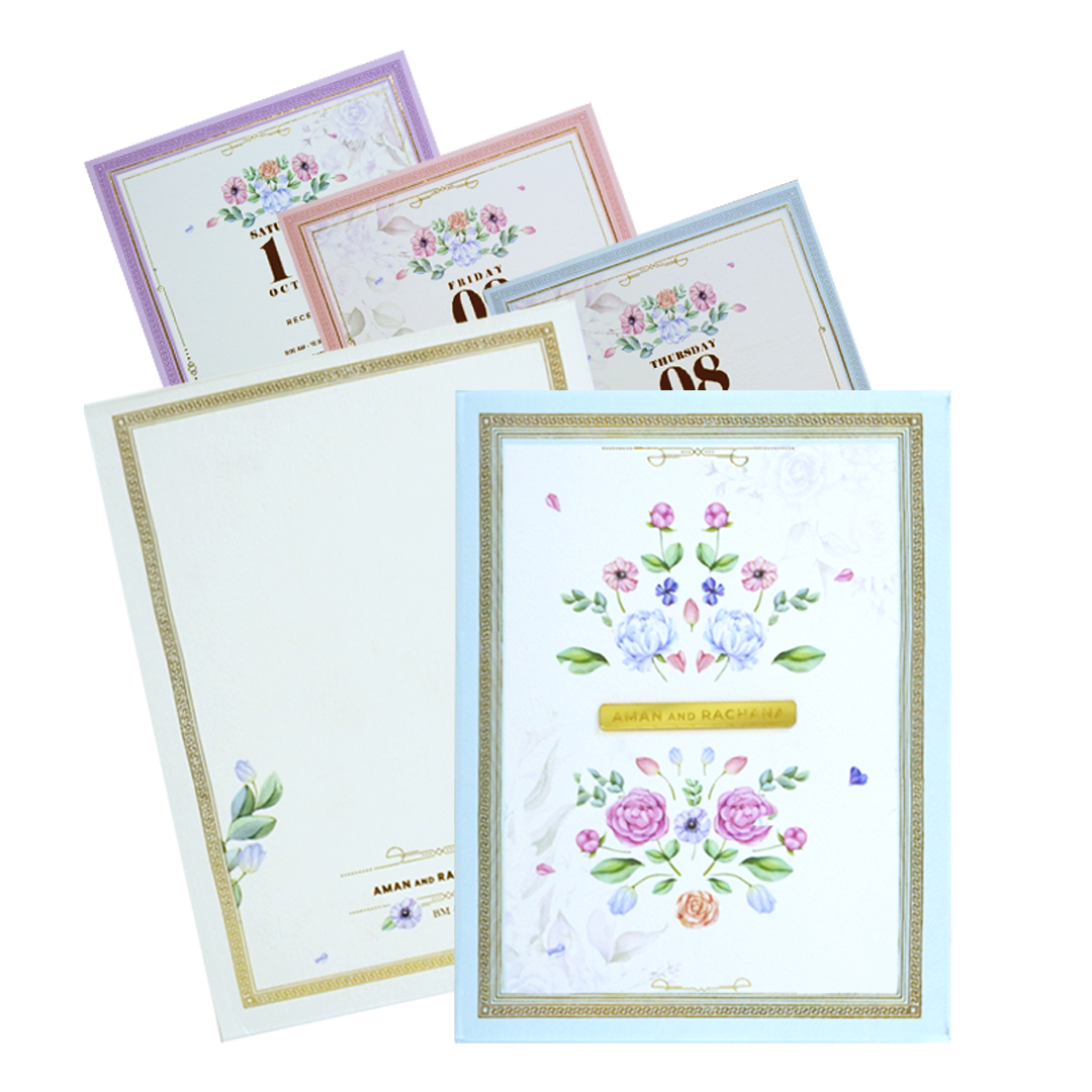 White Elegant Padded Card – King of Cards